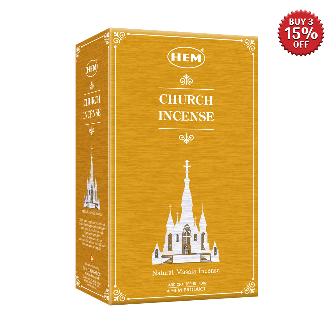 Catholic Church Masala Incense Sticks (12 Packets 15g Each) | Hem